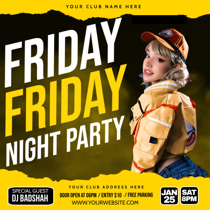 friday night club party Template | PosterMyWall