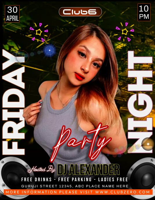 Copy of friday night Club Party | PosterMyWall