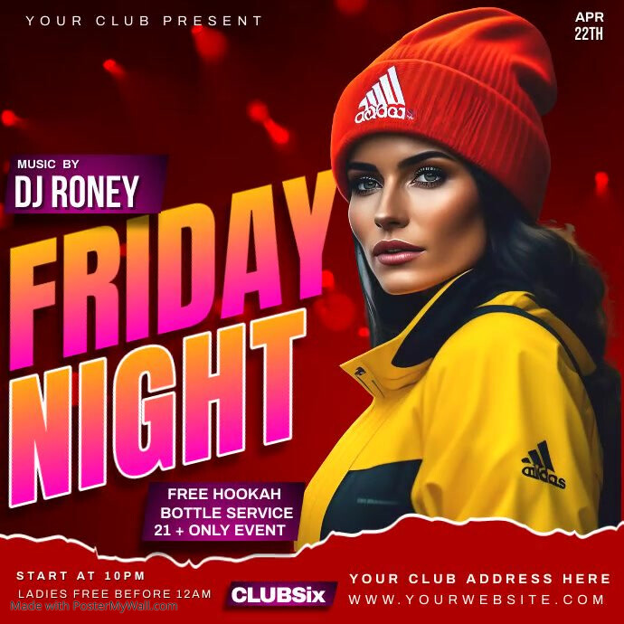 friday night club party Template | PosterMyWall
