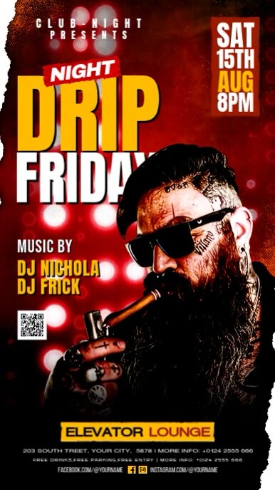 Friday night club party Template | PosterMyWall