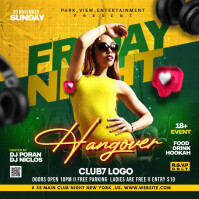 DJ Friday Night party club poster Template | PosterMyWall