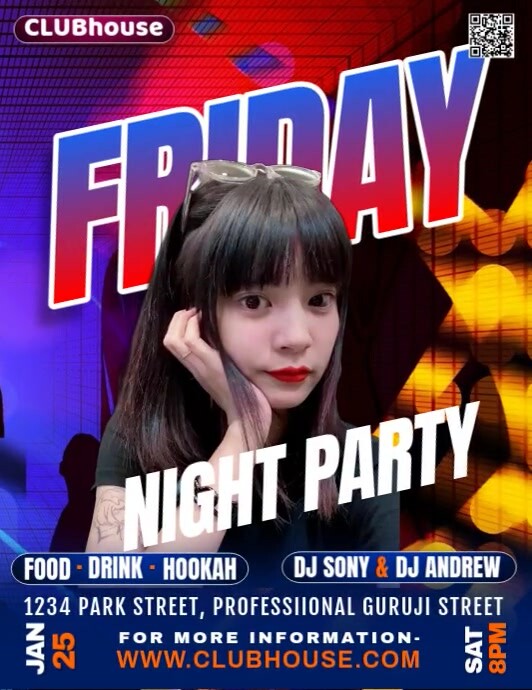 friday night cparty Template | PosterMyWall