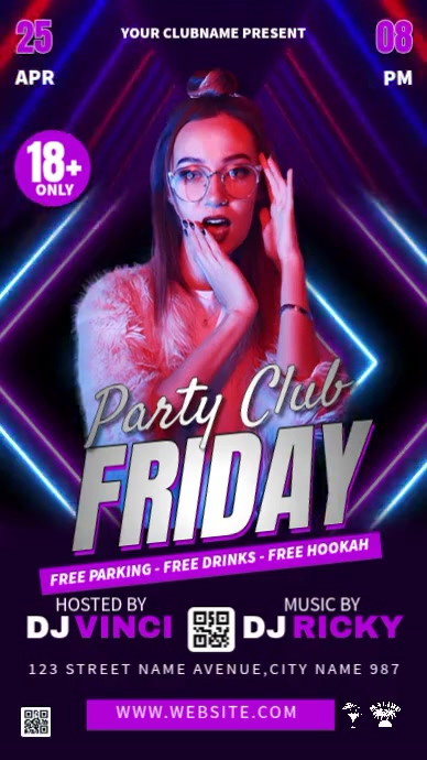 Friday Night Dance Party Template | PosterMyWall