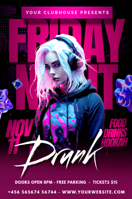 FRIDAY NIGHT Template | PosterMyWall