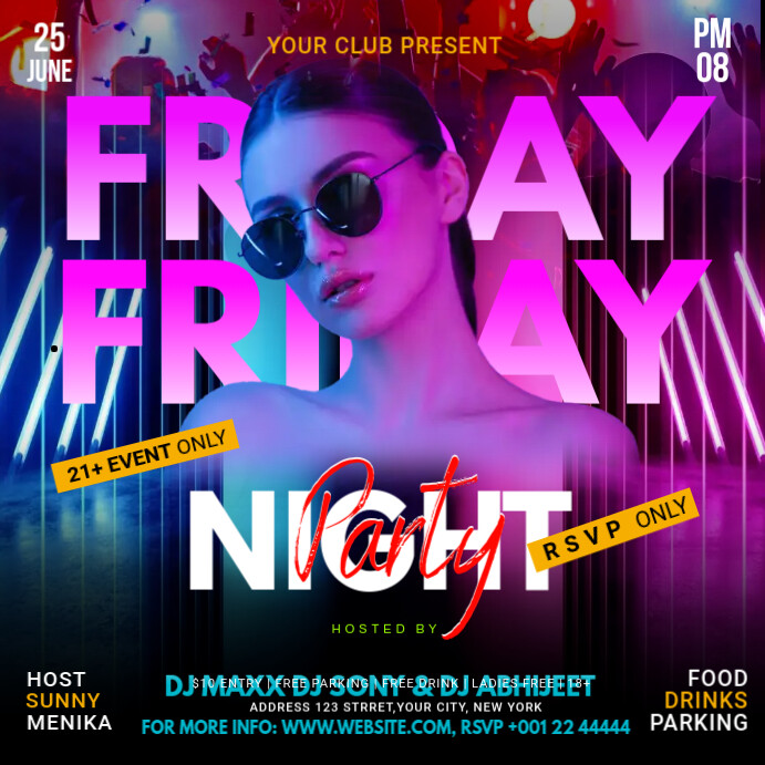 friday night Template | PosterMyWall