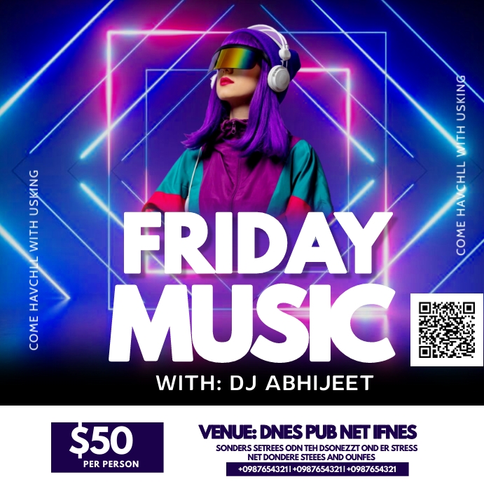 friday night เทมเพลต | PosterMyWall