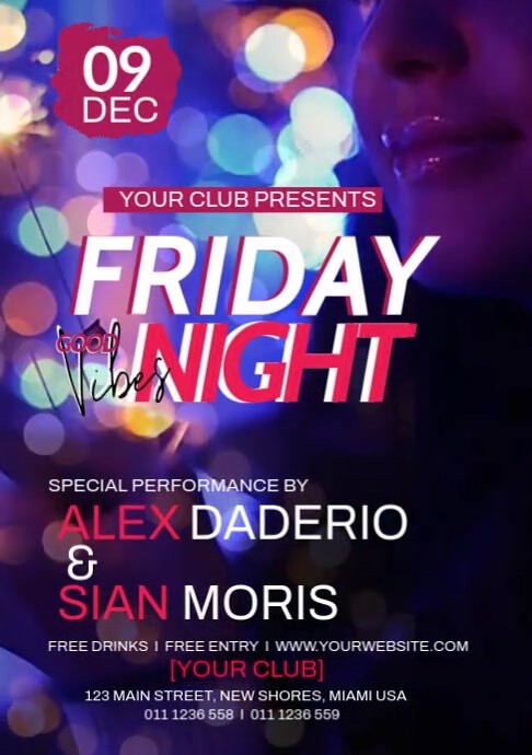 Friday Night Template | PosterMyWall