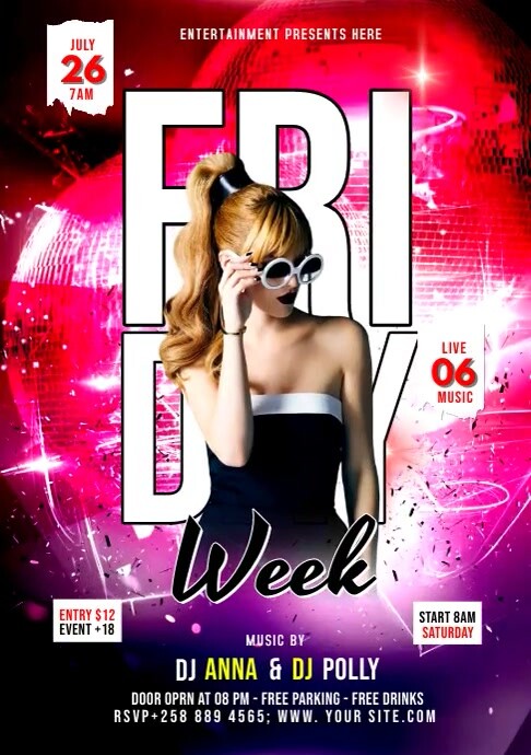 FRIDAY NIGHT Template | PosterMyWall