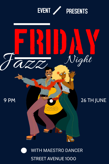 FRIDAY NIGHT Template | PosterMyWall