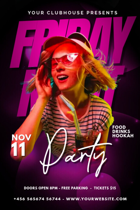 FRIDAY NIGHT Template | PosterMyWall