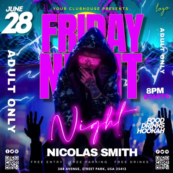 FRIDAY NIGHT Template | PosterMyWall