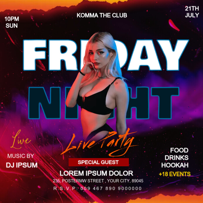 Copy of friday night | PosterMyWall