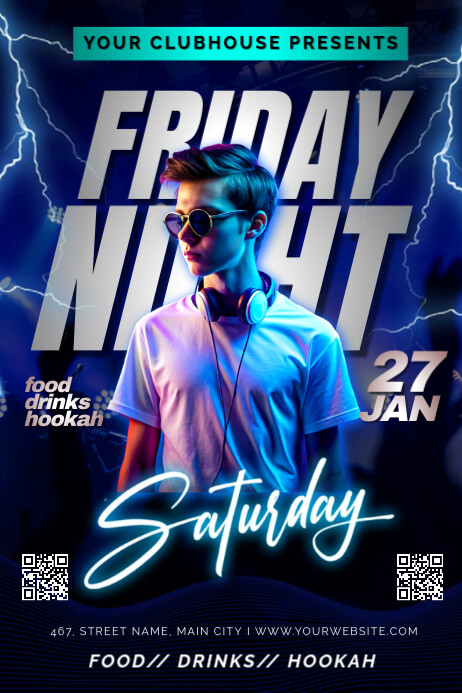 FRIDAY NIGHT Template | PosterMyWall