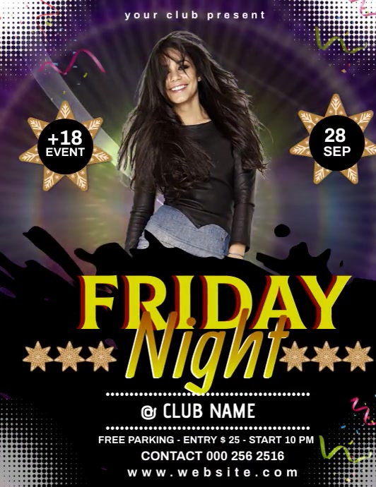 Copia de Friday Night | PosterMyWall