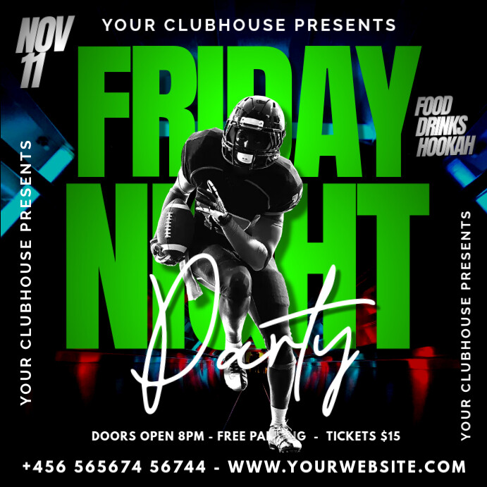 FRIDAY NIGHT Template | PosterMyWall