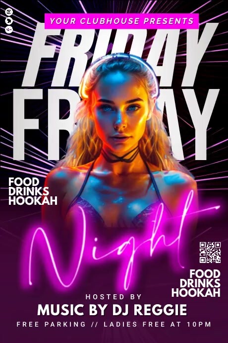 FRIDAY NIGHT Template | PosterMyWall