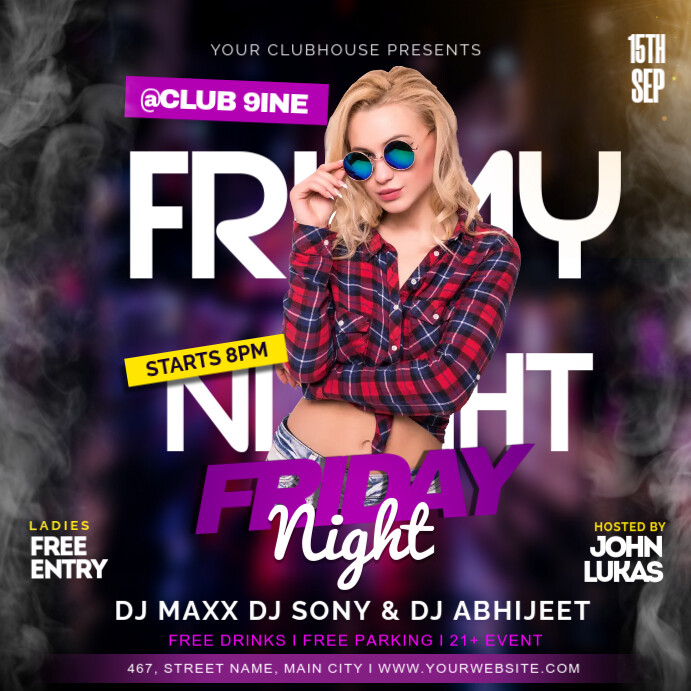 friday night Template | PosterMyWall