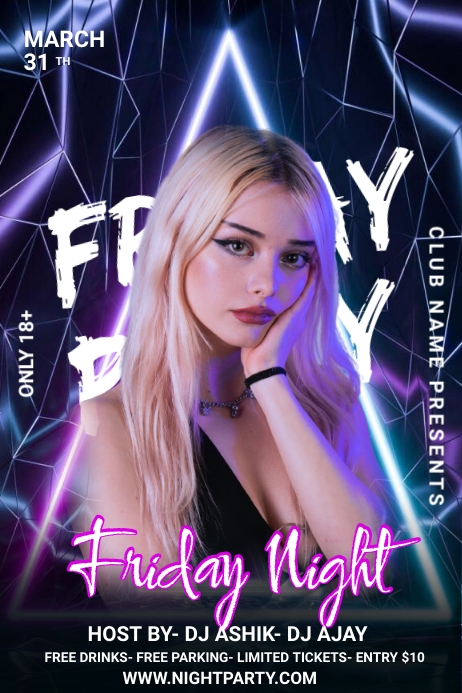 Friday Night Template | PosterMyWall