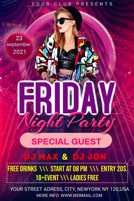 FRIDAY NIGHT | PosterMyWall