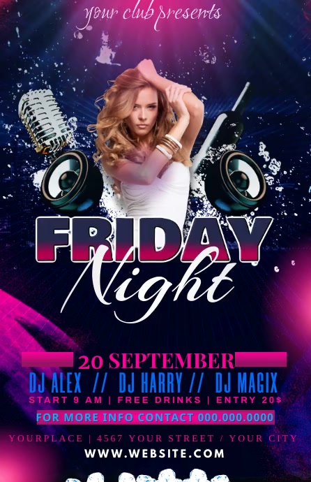 Friday night Template | PosterMyWall