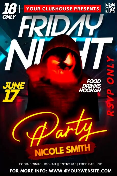 FRIDAY NIGHT Template | PosterMyWall