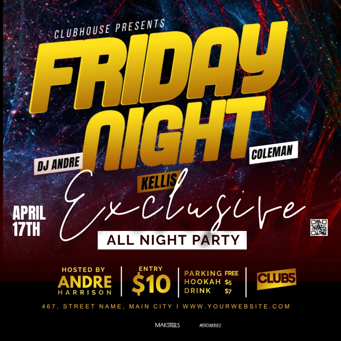 friday night Template | PosterMyWall