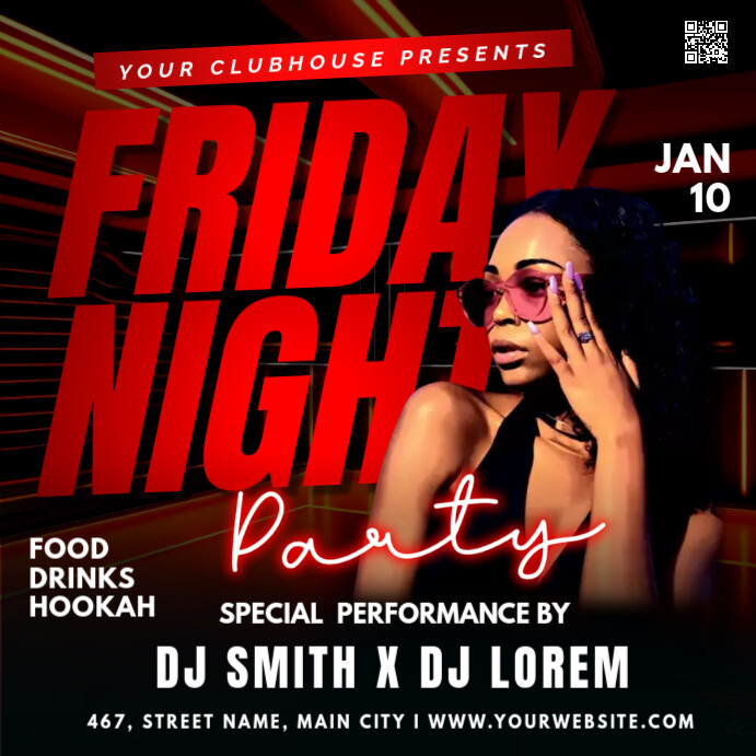 FRIDAY NIGHT Template | PosterMyWall