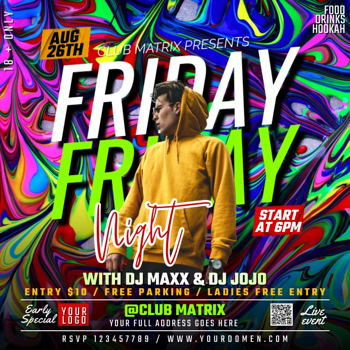 Copy of Friday Night | PosterMyWall