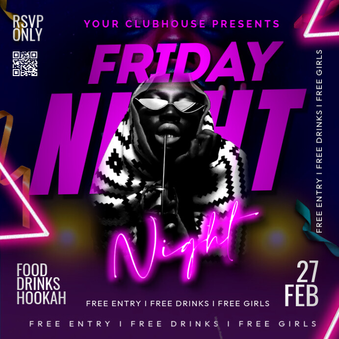FRIDAY NIGHT Template | PosterMyWall