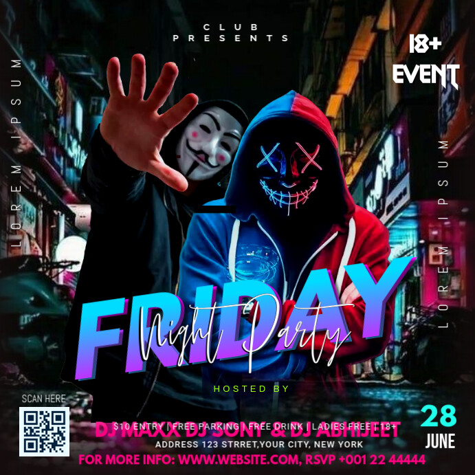 friday night Template | PosterMyWall