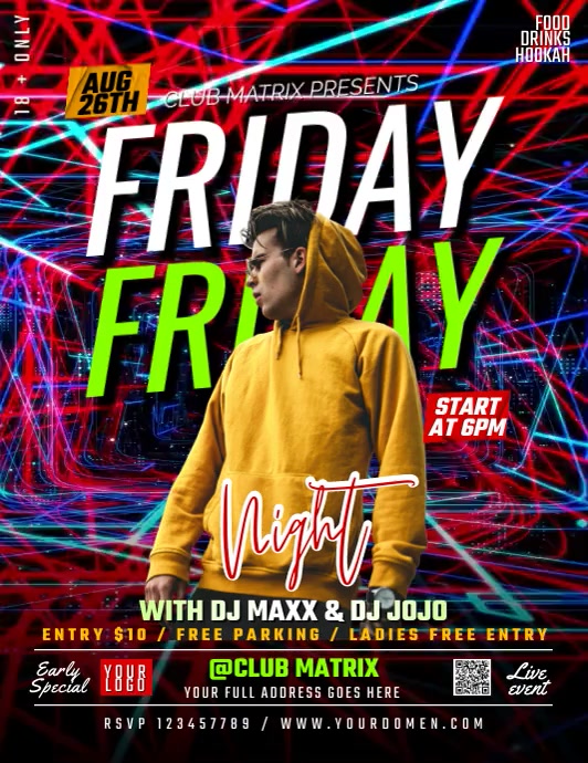 Copy of Friday Night | PosterMyWall