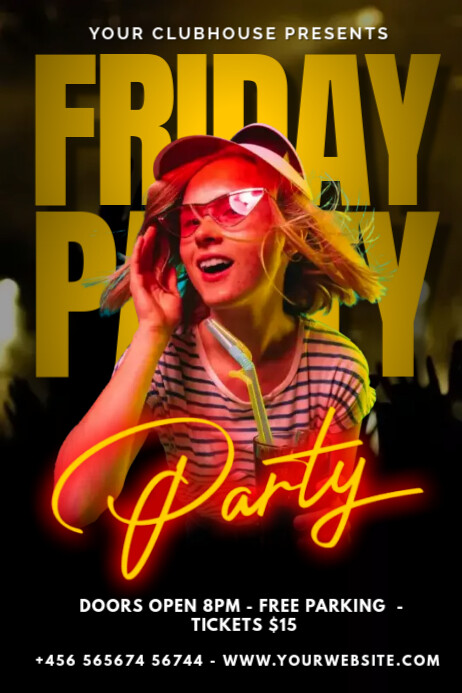 Plantilla de FRIDAY NIGHT | PosterMyWall