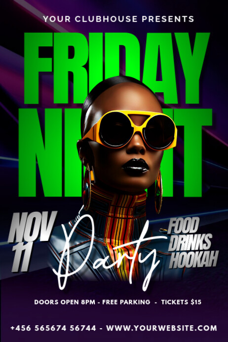 FRIDAY NIGHT Template | PosterMyWall