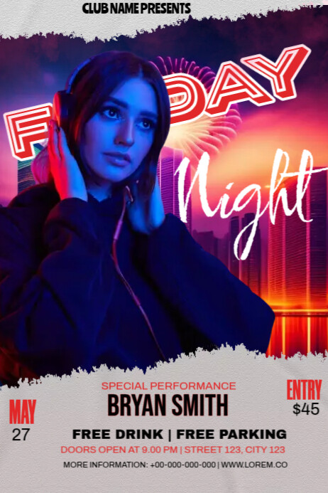 Friday Night Template | PosterMyWall