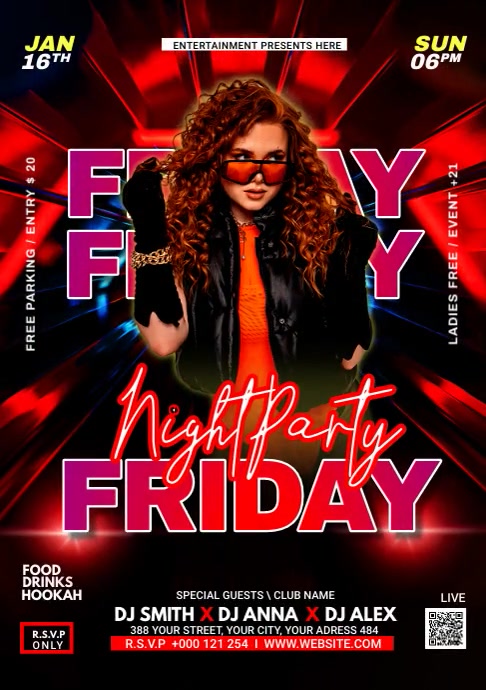 FRIDAY NIGHT Template | PosterMyWall