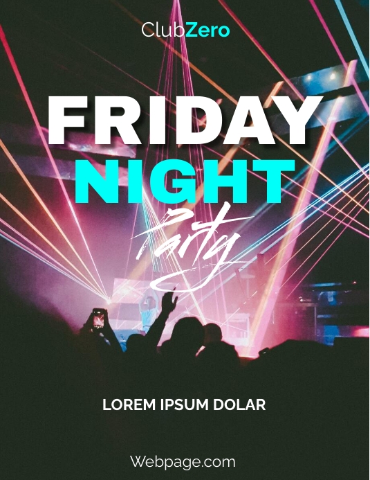 Plantilla de friday night | PosterMyWall