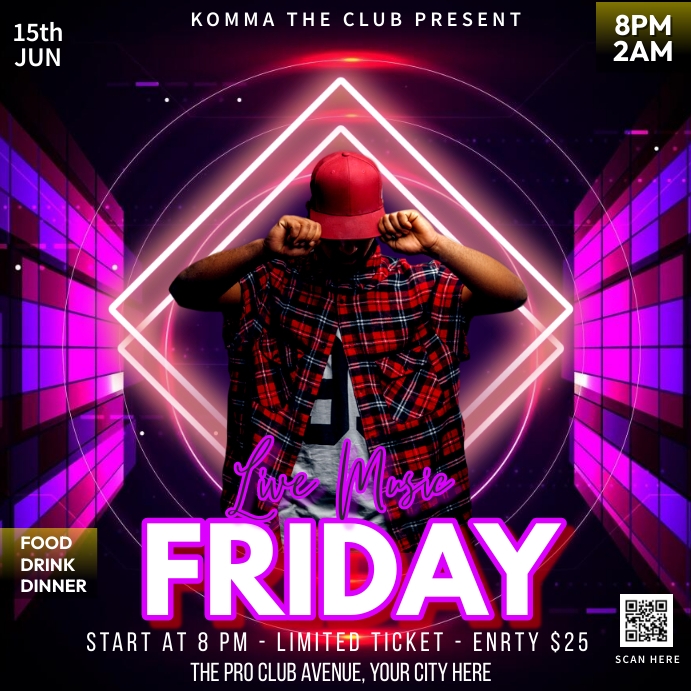 friday night Template | PosterMyWall