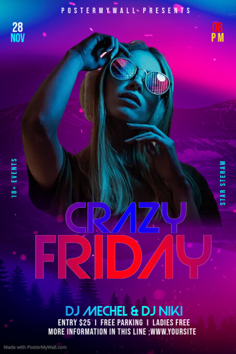 FRIDAY NIGHT Template | PosterMyWall