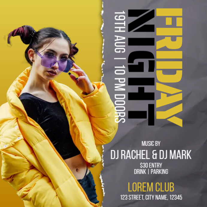 Friday Night Template | PosterMyWall