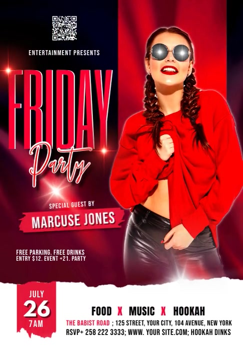 FRIDAY NIGHT Template | PosterMyWall