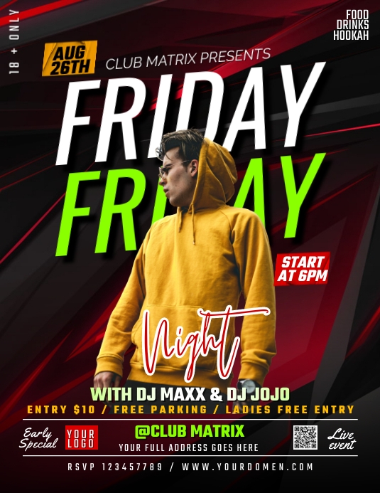 Copy of Friday Night | PosterMyWall