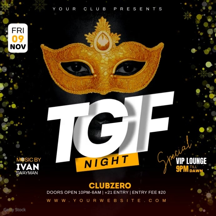 Copy of Friday Night TGIF Template | PosterMyWall