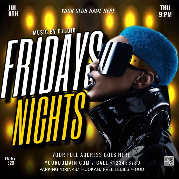 FRIDAY NIGHT Template | PosterMyWall