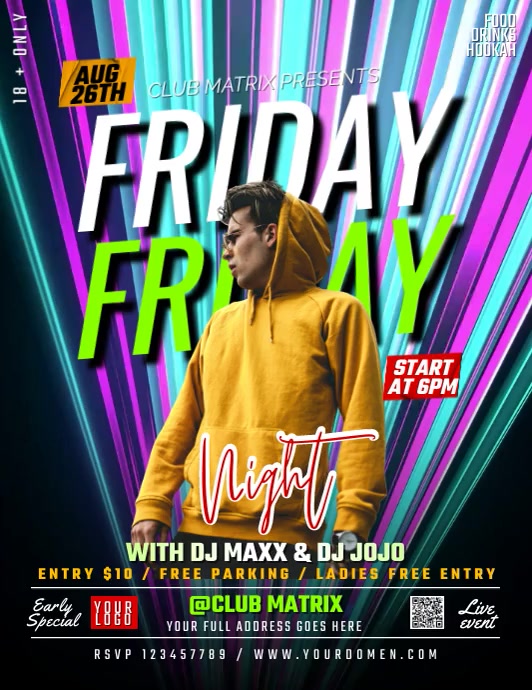 Copy of Friday Night | PosterMyWall