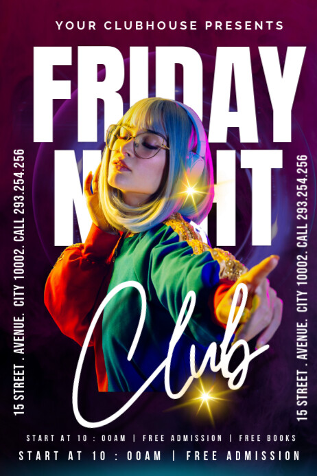 FRIDAY NIGHT Template | PosterMyWall