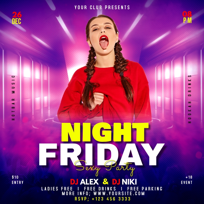 FRIDAY NIGHT Template | PosterMyWall
