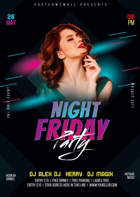 FRIDAY NIGHT Template | PosterMyWall