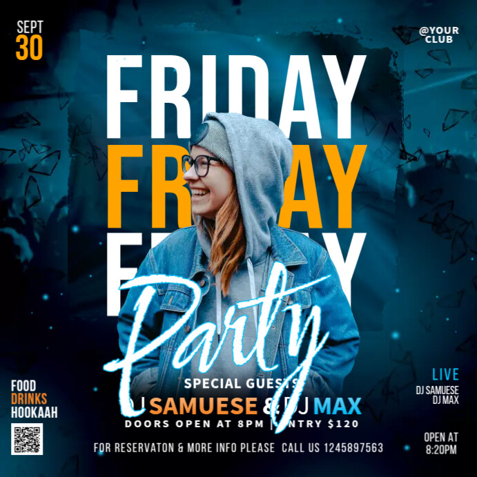 Plantilla de Friday Night Design | PosterMyWall