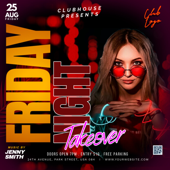 Plantilla de Friday Night Takeover | PosterMyWall
