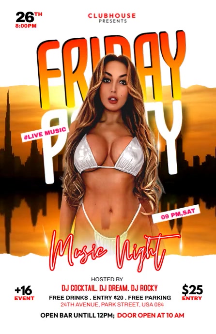Copy of FRIDAY NIGHT | PosterMyWall